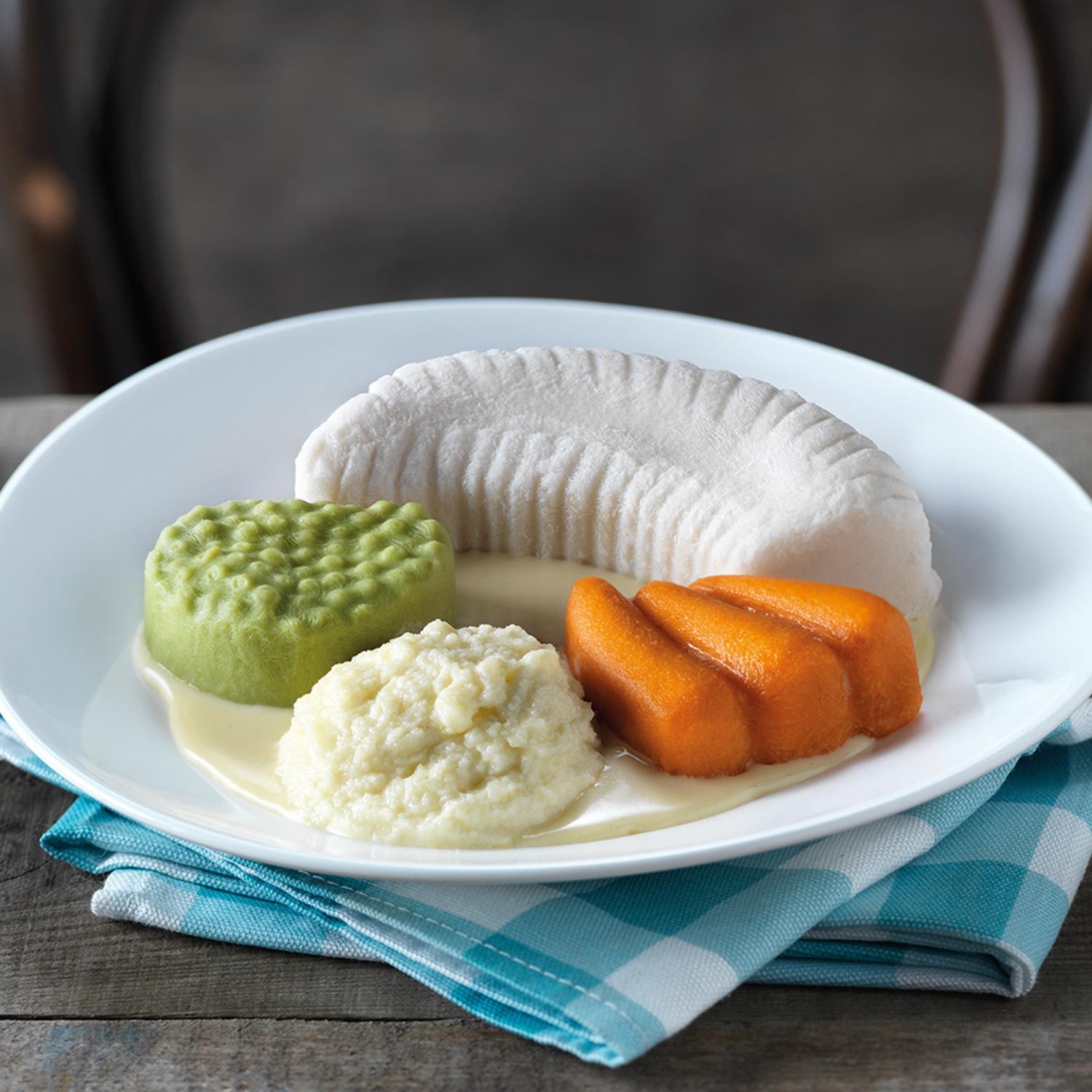 Puréed Fish in Cream Cheese Sauce